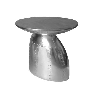 China Designer furniture retro industrial style aluminum aviator coffee table mushroom table side table for sale