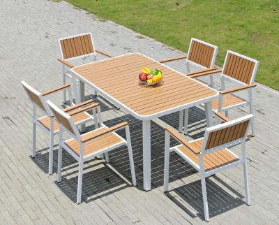 China New design Aluminium Polywood chairs and table Hotel Outdoor Garden Patio chair for sale