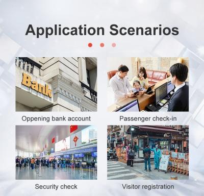 Cina Dimensione del passaporto Max Dimensione carta SINOCECU APR5300 RFID ID Document Reader con OCR / MRZ in vendita