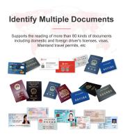 China Plastic Multifunctional ID Scanner The Ideal Solution for Accurate ID Scanning for sale