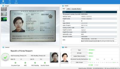 Cina Profondità di colore 24 bit lettore automatico di carte d'identità di passaporto per la scansione intelligente nei chioschi OCR in vendita