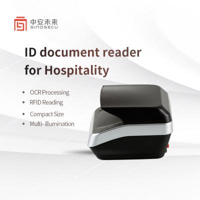 China Optical ID Card Reader Hotel Reader Sinosecu OCR MRZ Barcode Passport Scanner Reader for sale