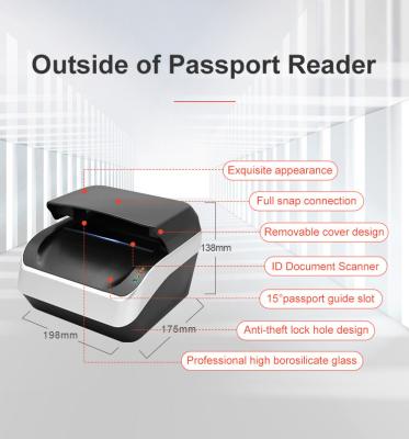 China Sinosecu Multifuntcional Leitor de Passaporte com OCR ID Scanner e SDK 1 Segundo de Velocidade de Análise à venda