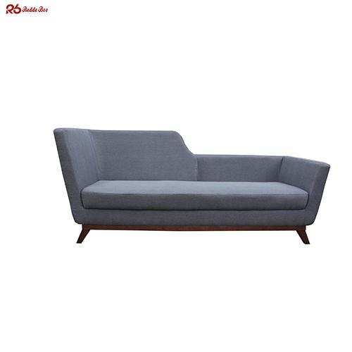 Quality Asymmetrical Tufted Velvet Chaise Lounge Chairs 3 Seater Sofa For Apartment ODM for sale