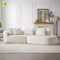 Quality Curved Microfiber Chenille Compressed Sofa And Loveseat Vacuum Packed for sale