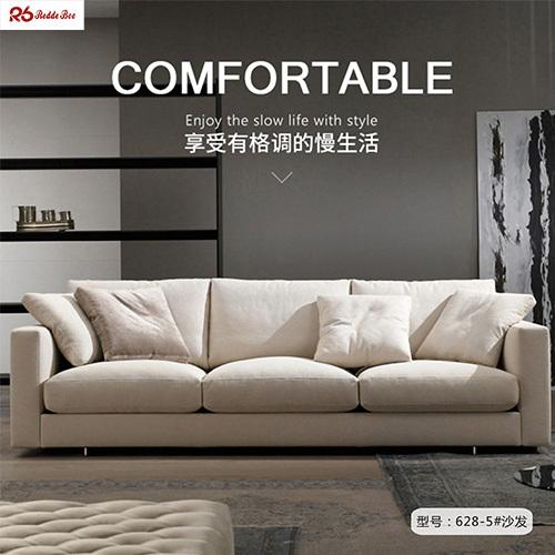 Quality Detachable Catalina Linen Fabric Sofa 5 Seater 30D Foam Wear Resistant for sale