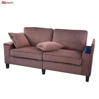 Quality Modern Relaxed Upholstered Washable Linen Sofa With Storage Water Repellent for sale