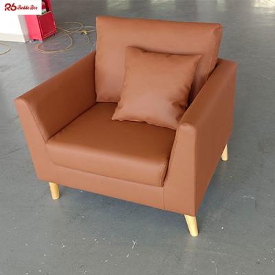 China Minimalist Design Wooden Frame Cushion Sofa Sets for Living Room for sale