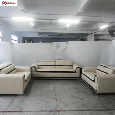 China Custom Distressed Leather Sofa Furniture Cream Colored REACH Certificated for sale