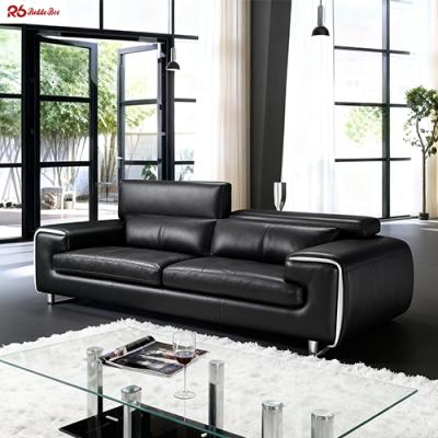China 100% Calfskin Leather Office Couch For Apartment Water Repellent for sale