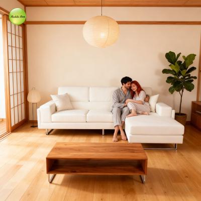 China Leather Corner Sofa: Timeless Style, Easy - Clean Fabric – Perfect for Playful, Colorful Interiors for sale