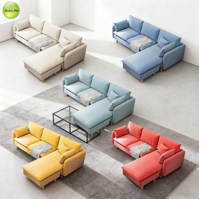 China Multicolor Fabric Sectionals: Vibrant Hues, Scandi - Chic – Ideal for Bold, Personalized Modern Interiors for sale