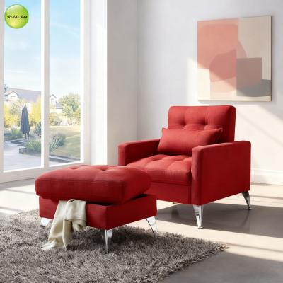 China Compact Napping Pull Out Sofa Bed Furniture With Ottoman Single Seat for sale
