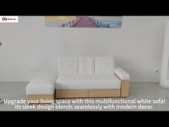 160Modern Design Fabric 3 Seater Sofa Storage Space for Living Room