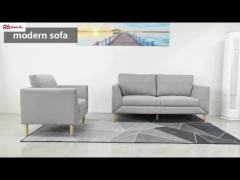 923Nordic Style Linens Semi-KD Cushion Sofa sets for Living Room Furniture