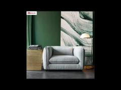 1001Nordic Style Teddy Fabric Single Seater Upholstered Sofa for Apartment Use