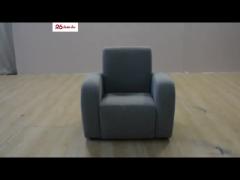 1110Simple Style Fabric Linen Single Seat Ergonomic Sofa Leisure or Meeting Use