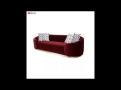 1801Luxury Design Fabric Metal Legs Sofa Sets Apartment Furniture