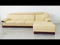 B560Classic Brown Leather Sectional: Premium Craft, Elegant Vibe – A Smart Choice for Luxe Modern Li