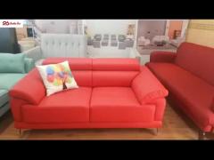6927Modern Design Genuine Leather Sofa Sets with Adjustable Headrest Reception Room