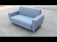 7034Nordic Minimalist Design Linen Fabric Upholstered Sofa Sets for Apartment Use