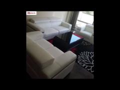8019Luxury Genuine Leather Sofa Sets Furniture for Hotel Lobby Meeting Room