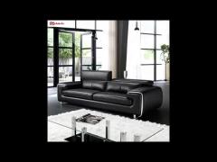 8105Genuine Leather Metal Edging Luxury Design Sofa Sets for Hotel Lobby