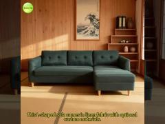 18076 L Shape Pull Out Sofa Bed