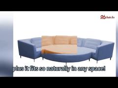 oem contemporary large sectional corner sofa furniture curved corrosion resistance