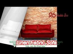 minimalist design fabric upholstered pillows sofa for living room
