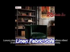 modern antistatic velvet vertical channel tufted sofa sets for reception room