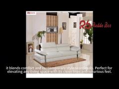adjustable 80 inch leather sofa love seat high resilience sponge breathable