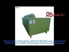 linen slipcovered sectional green upholstered sofa wood frame for hotel room