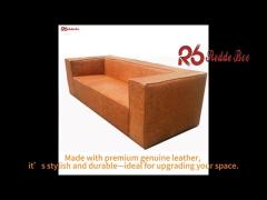 cube sectional vegan leather sofa  tanning for living room