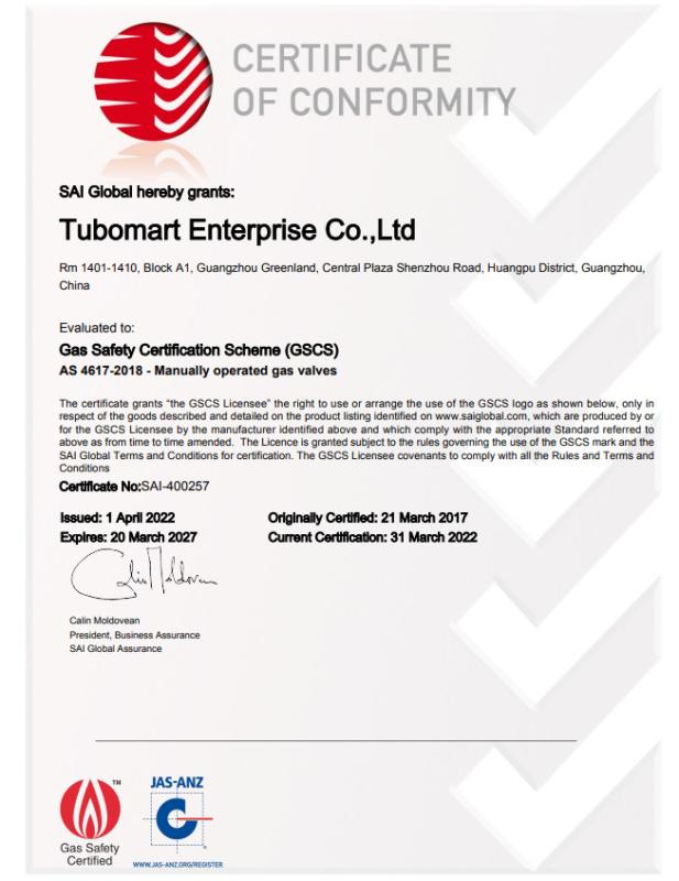 SAI Global - TUBOMART ENTERPRISE CO., LTD.
