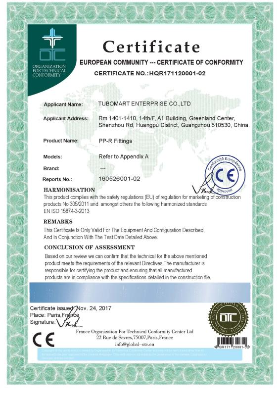 CE - TUBOMART ENTERPRISE CO., LTD.