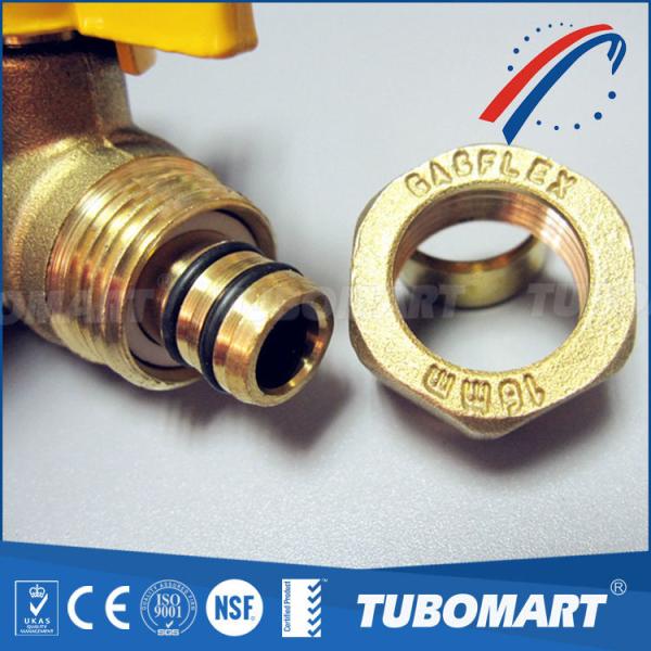 Quality 16mm Pap Pipe Brass Gas Valve Hpb58-3A Butterfly Ball Valve CE Approved for sale