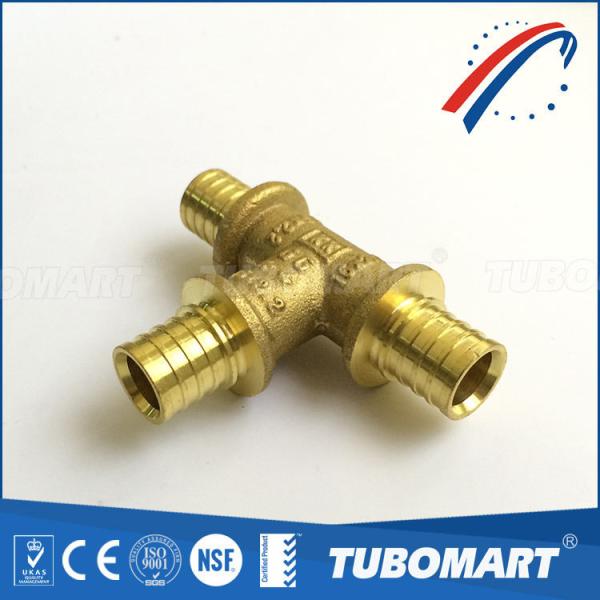 Plumbing Brass Pex Sliding Fitting 1/2 Inch 3/4 Inch 1 Inch Pex Pipe Tee