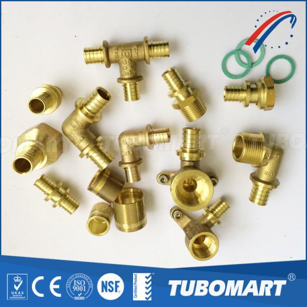 Plumbing Brass Pex Sliding Fitting 1/2 Inch 3/4 Inch 1 Inch Pex Pipe Tee