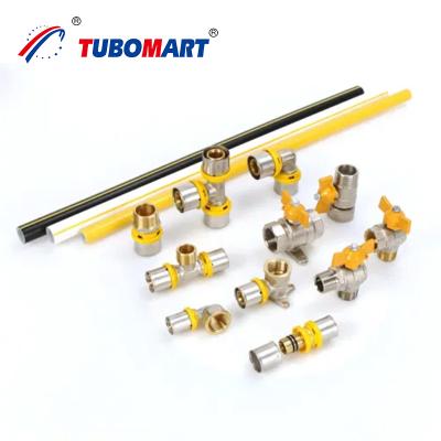 China 16mm UV Resistant Composite Multilayer White/Red/Yellow PEX AL PEX Aluminum Multi Layer Gas Pipe OEM/ODM for sale