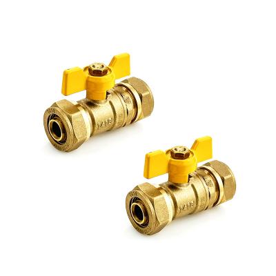 China Acessórios de cobre para gás e água Pex tubos de compressão Acessórios de gás sistema à venda