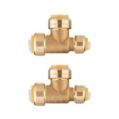 China Plumbing Shark Bite Fittings Coupling Union Elbow Quick Connection Fittings Lead-Free Pex Brass Copper Push Fit Fittings for sale
