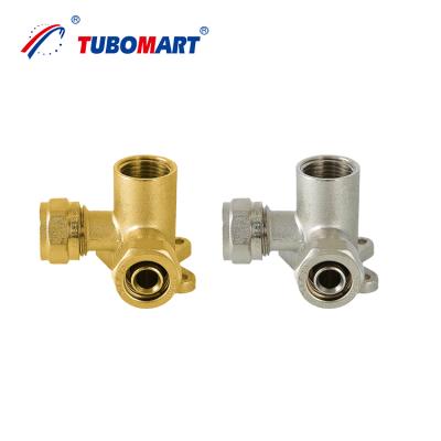Китай Tubomart Трубопроводные материалы Газовые PEX фитинги Латунь 16-32MM Равный розетка PEX Al Pex компрессионные фитинги продается