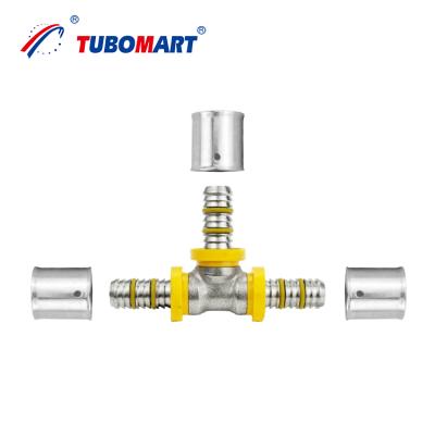 China Customized Support Pex Al Pex brass Press pipe  CW614N Press Connection Type for GAS Water System Applications for sale