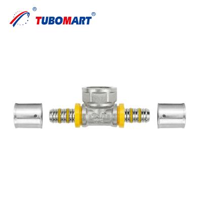China Long-lasting Pex AL pEX Pipe Press Fitting with 24-years Manufacturing Experience and ISO 9001/9002 Certification for sale