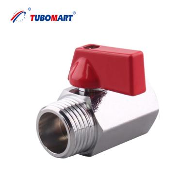 China Tubomart Gasapparaten Verchroomde Messing Mini Gaskraan met ISO 9001/SAI GLOBAL AS4617 Certificaat Te koop