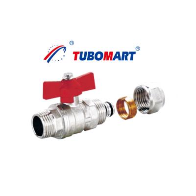 Китай OEM Женский X Мужской Разъем Латунный мини Шаровой Кран с Сертификацией ISO 9001/SAI GLOBAL AS4617 продается