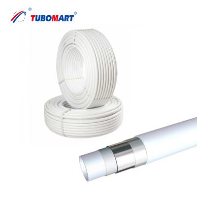 China Tubomart Factory Water PERT Composite Pipe ISO21003 Water Heating Pipe OEM Plastic Pex Pipes Fittings for Heating Floor System for sale