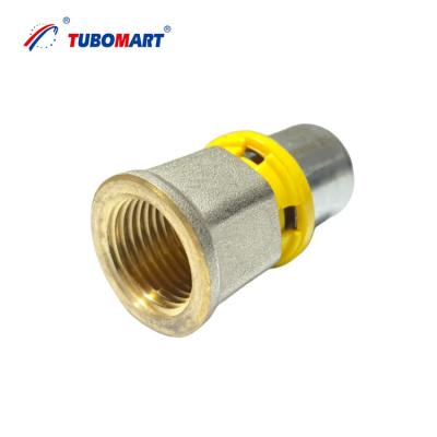 China OEM Brass Press Fittings EQUAL ELBOW UNION and UNEQUAL ELBOW UNION for Plastic Gas & Water Pipes - ISO9001/ISO17484 for sale