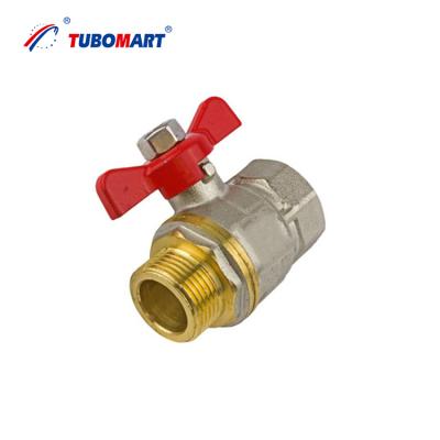 China Internal Thread Copper Ball Valve With Handle Long Handle Globe Valve Fire Pipeline Fire Sprinkler System Brass Ball Valve for sale